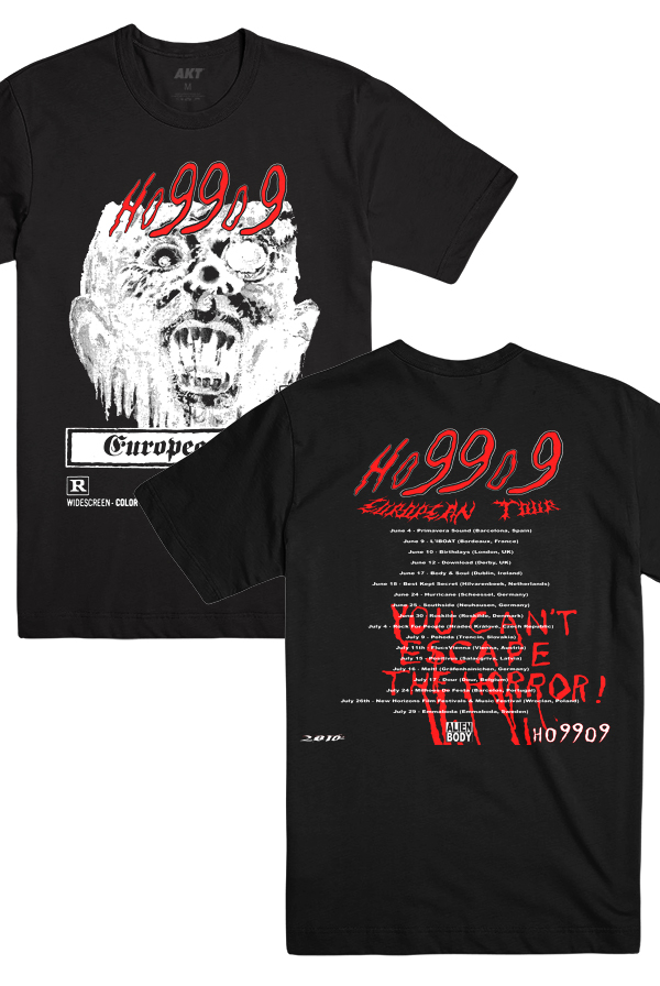 Euro Tour Tee (Black) T-Shirt - Ho99o9 T-Shirts - Online Store on ...
