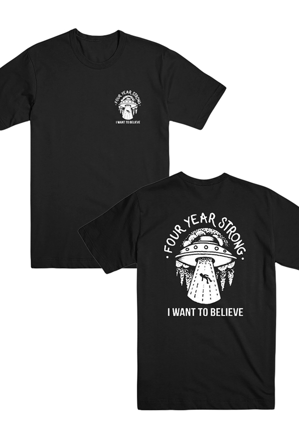 I Want To Tee (Black) T-Shirt - Four Year Strong T-Shirts - Online ...