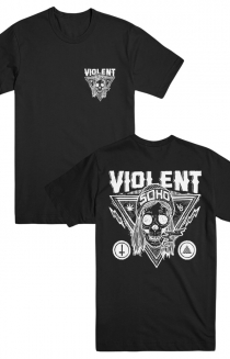 Blazin Skull Tee (Black) T-Shirt - Violent Soho T-Shirts - Online Store ...