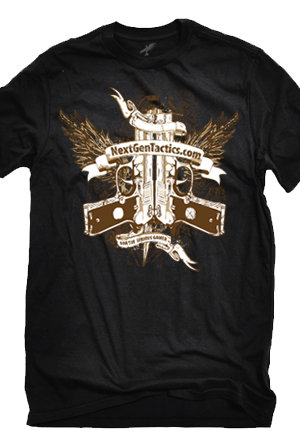 Gun Crest (Black) T-Shirt - NextGenTactics T-Shirts - Online Store on ...