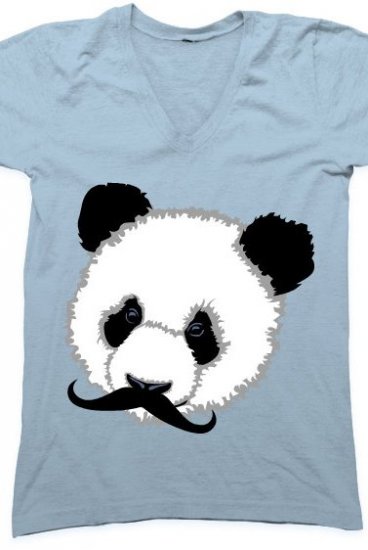 Panda w/ mustache - BradLewandowski Merch - Official Online Store on ...