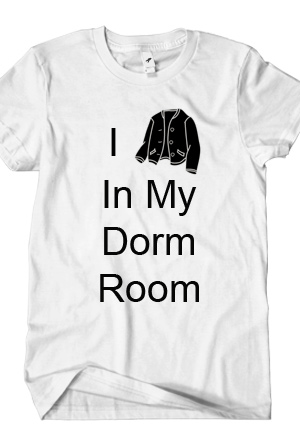 Dorm Room (White) T-Shirt - Jacket Clothing T-Shirts - Online Store on ...