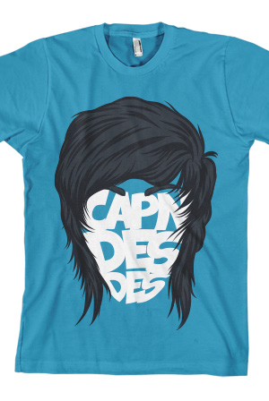 CapnDesDes Hair (Turquoise) T-Shirt - capndesdes T-Shirts - Official ...