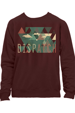 Clouded Angles Crewneck (Maroon) Sweatshirt - Dispatch Sweatshirts ...