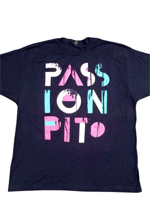 PASS ION PIT Tee (Navy) T-Shirt - Passion Pit T-Shirts - Online Store ...